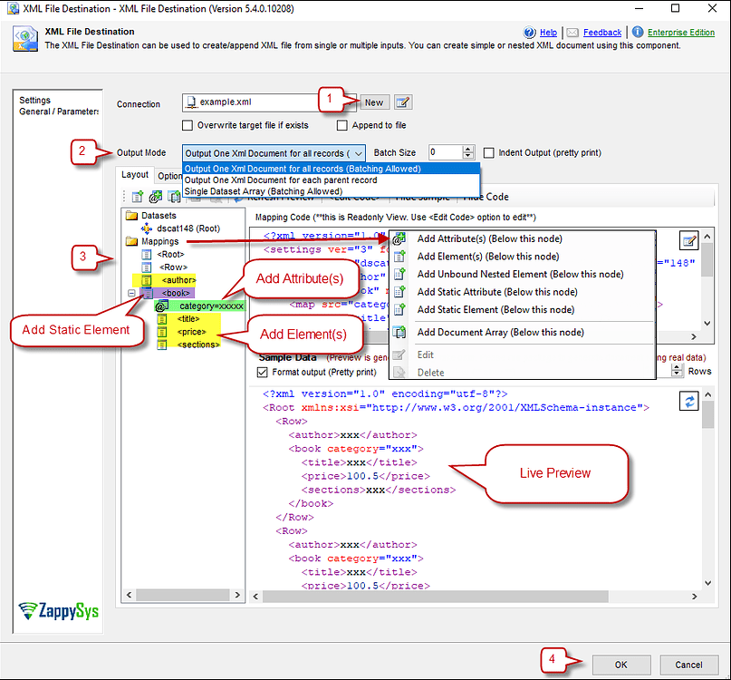How to convert a JSON file to a XML file in SSIS - XML / SOAP - ZappySys Community