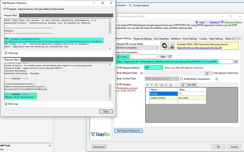 How to Execute Salesforce APEX Code using ZappySys (Apex REST API ...