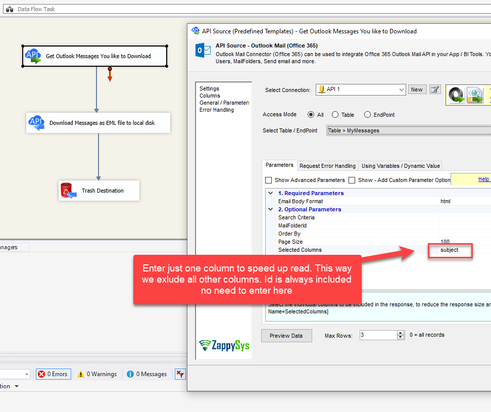 How to Export Office 365 Emails (Outlook) to EML/MSG using SSIS - API ...