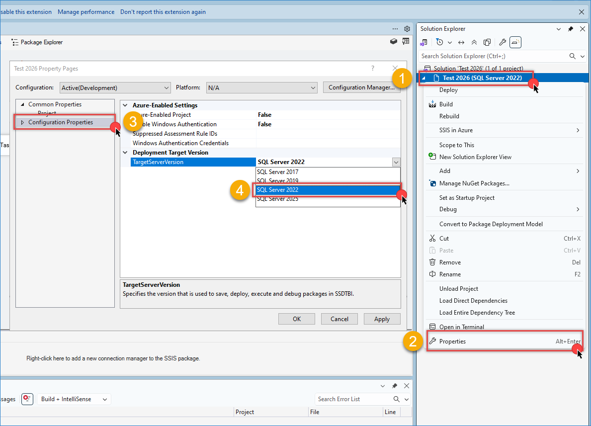 How to install SSIS PowerPack in Visual Studio 2026 - Getting Started ...